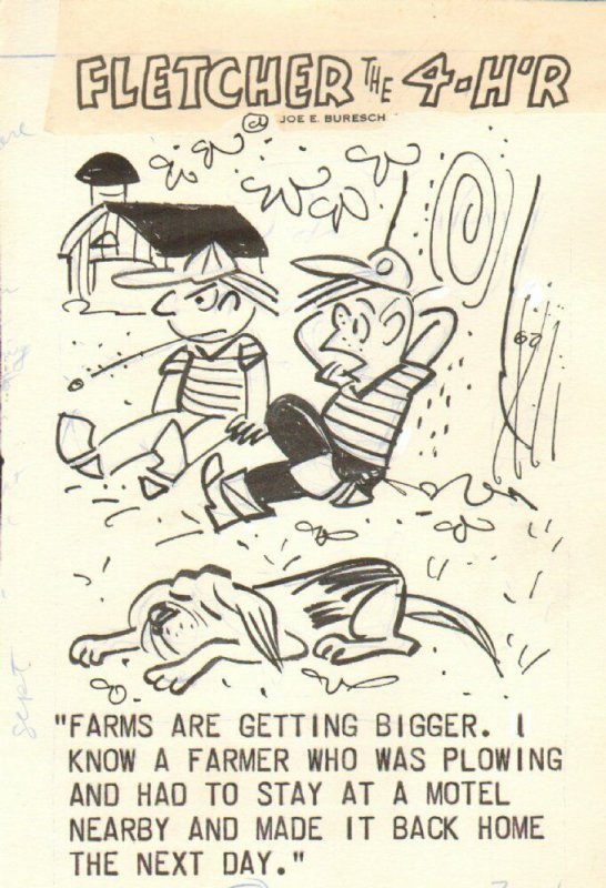 Fletcher The 4-H.R - Farm Boy Gag art by Joe Buresch | Comic ...