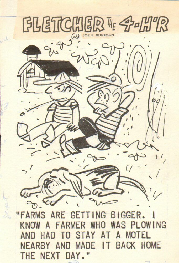 Fletcher The 4-H.R - Farm Boy Gag art by Joe Buresch | Comic ...