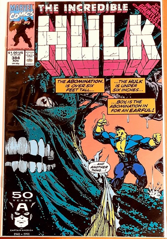 Hulk #384 (1991) The Abomination [MCU Thunderbolts X-Men Wolverine ...