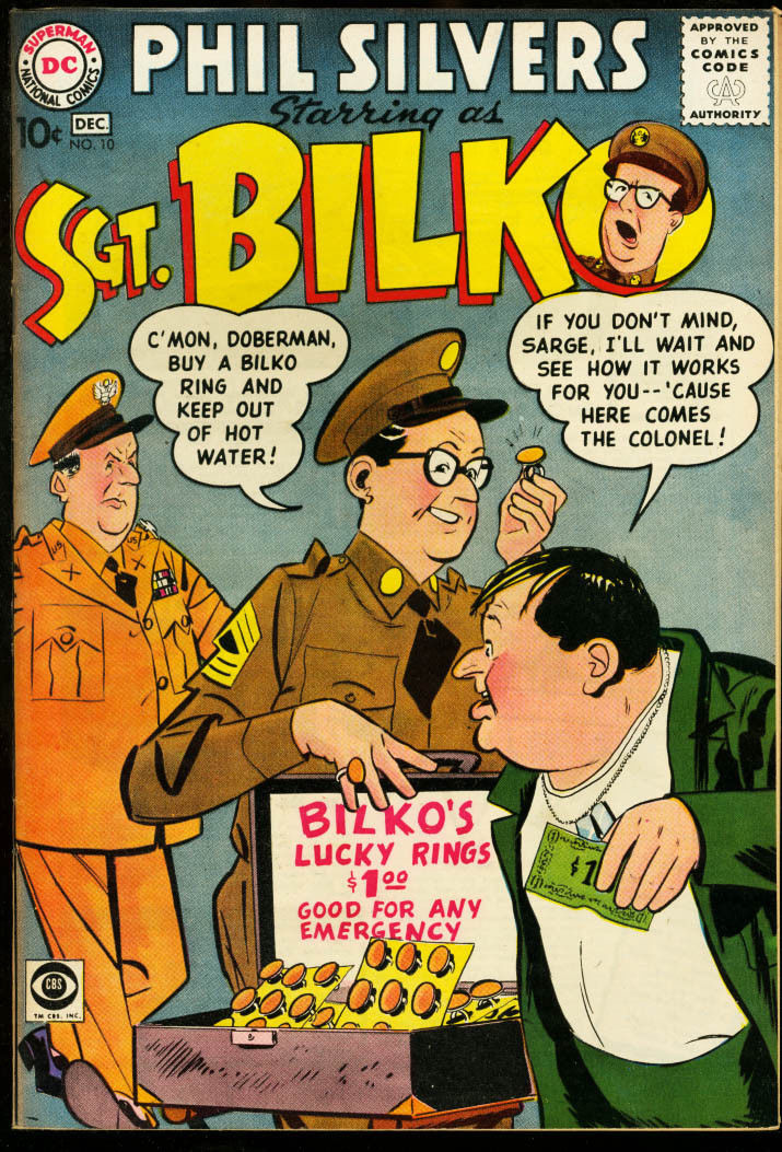 SERGEANT BILKO #10-PHIL SILVERS-CBS TV SERIES-1958-DC VF / HipComic