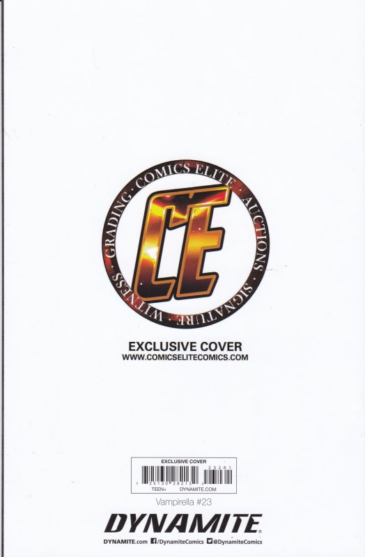 Dynamite Vampirella #23 Comics Elite NYCC Ltd to 500 Signed Nathan ...