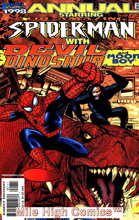 SPIDER-MAN/DEVIL DINOSAUR 1998 MARVEL ANNUAL (1998 Series) #1 Very Good ...
