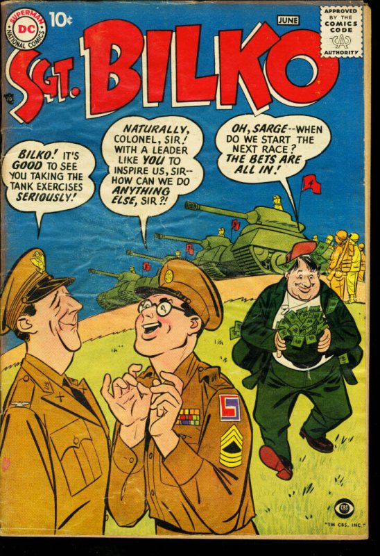 Sergeant Bilko #1-Phil Silvers-Cbs TV Series-1957-Dc G | Comic Books ...