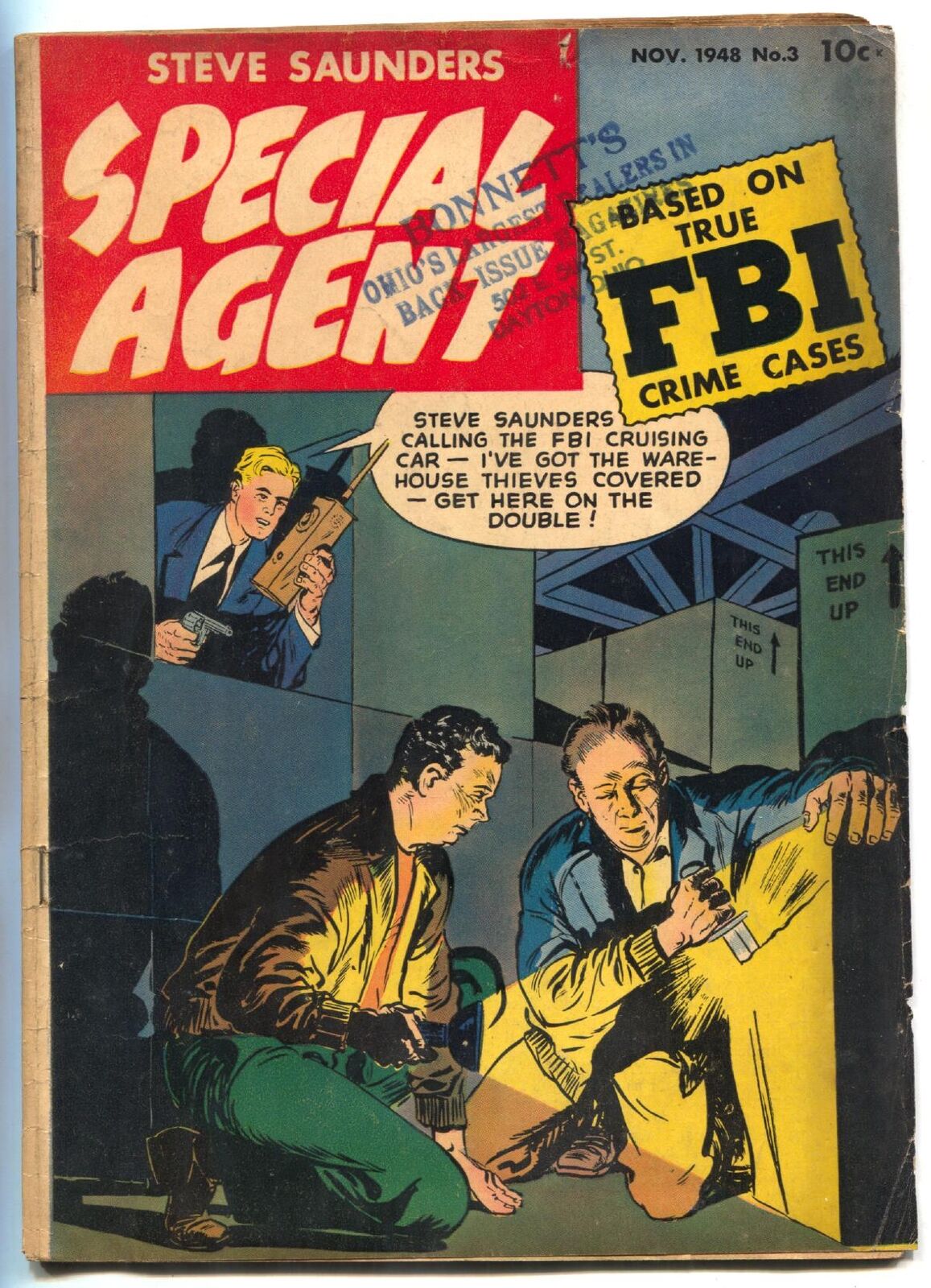 Steve Saunders Special Agent #3 1948- Golden Age Crime- FBI VG | Comic ...