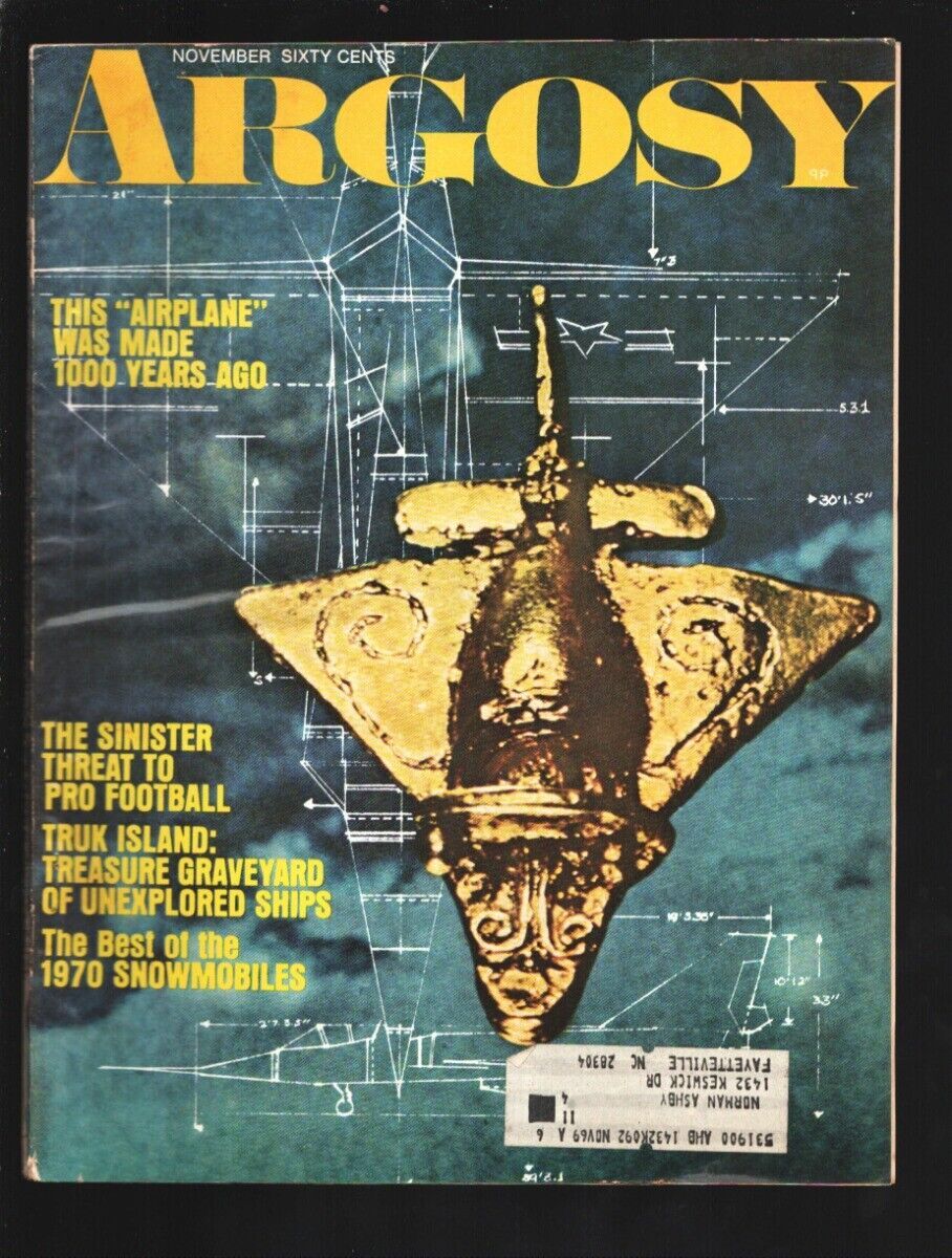 Argosy 11/1969-Popular-Ancient South American Super Culture-Pro ...