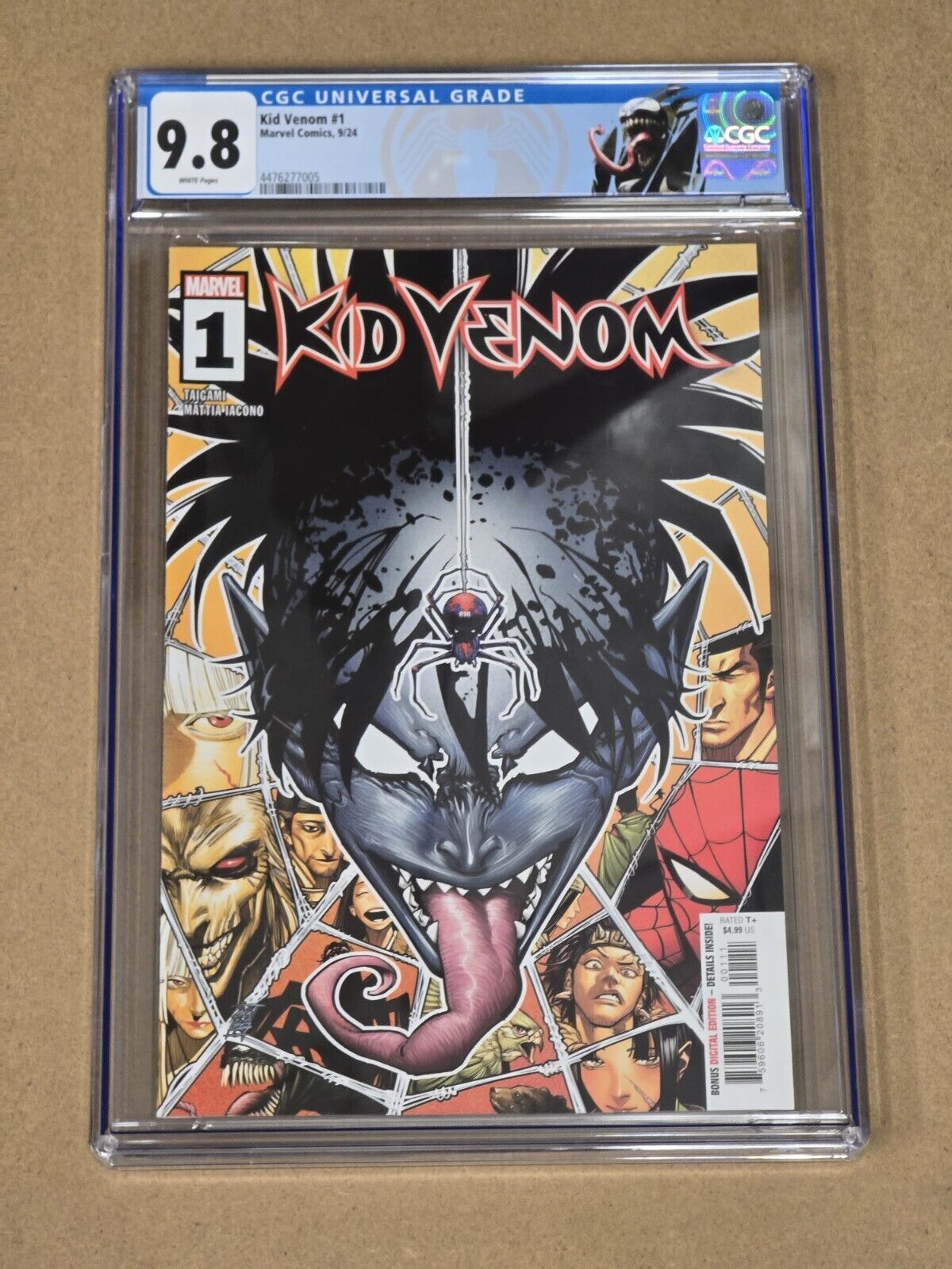 KID Venom #1 Marvel 2024 CGC 9.8 NM Main CVR Custom Label 1st APP ...
