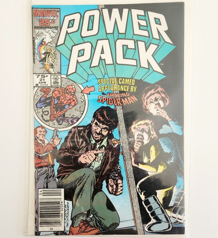 1985 Marvel Comics Power Pack #21 Comicbook 25th Anniversary Vintage ...
