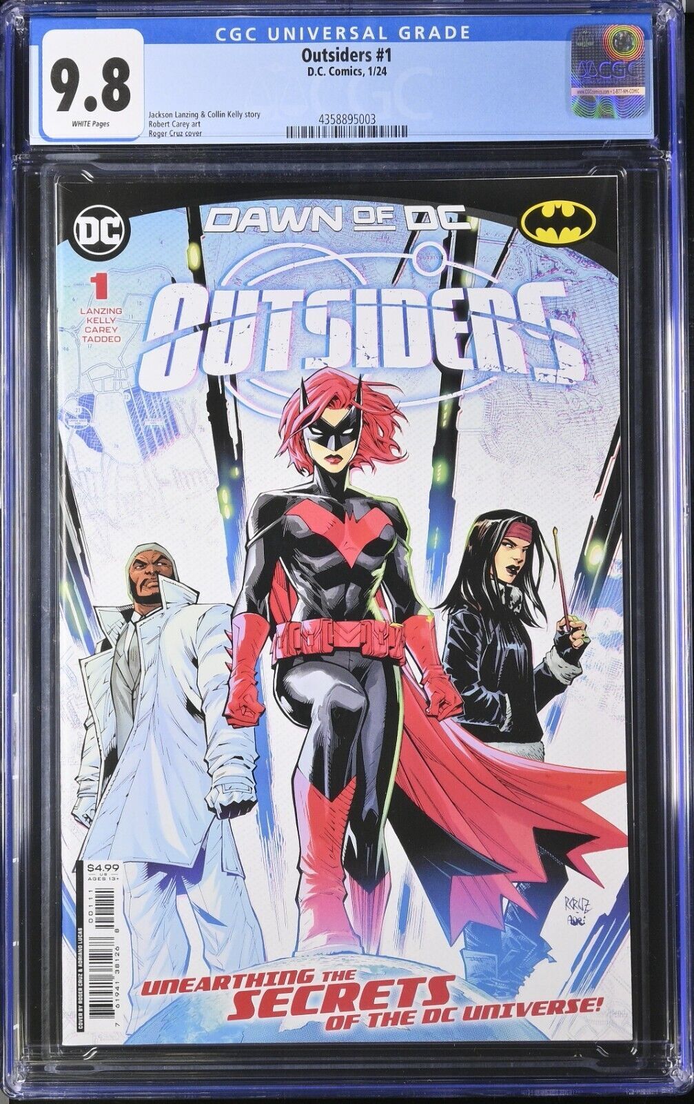 Outsiders #1 CGC 9.8 1st Appearance of Drummer & Third Man Cover A DC ...