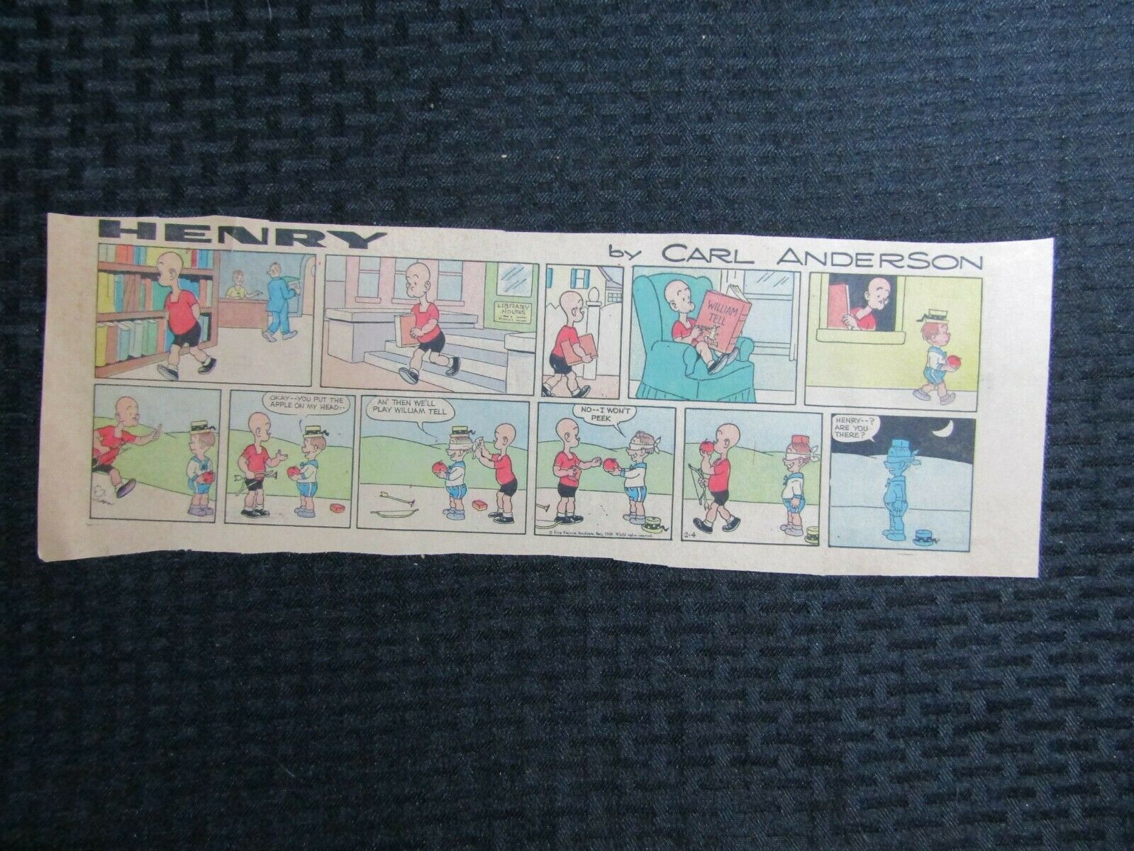 1968 HENRY by Cary Anderson 15x8" Newspaper Comic Strip LOT of A of 13 ...