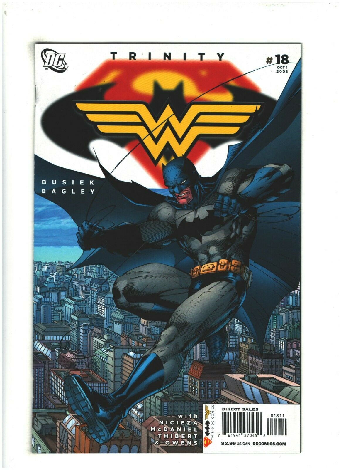 Trinity #18 NM- 9.2 DC 2008 Superman, Batman & Wonder Woman Jim Lee ...