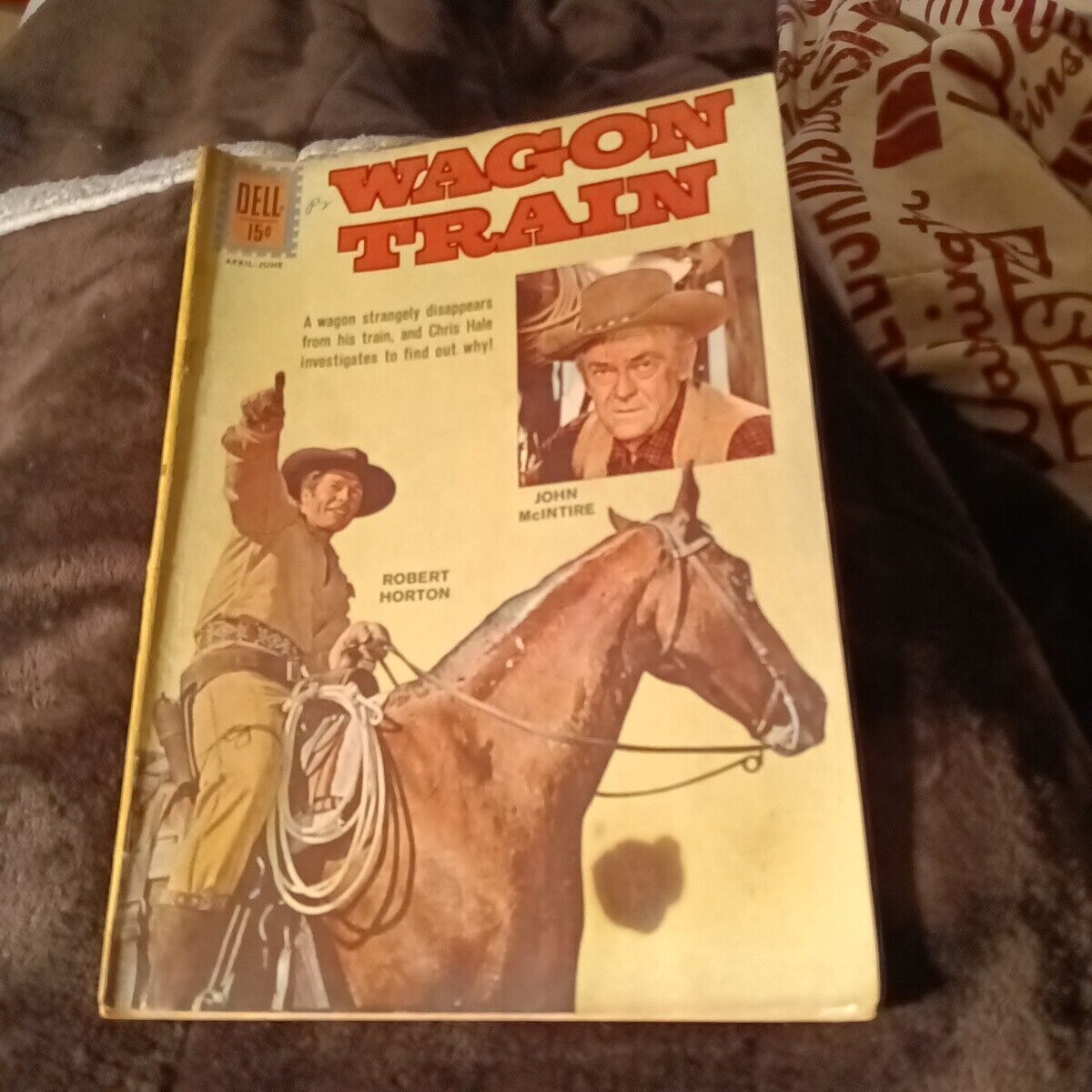 WAGON TRAIN #13 Dell Comics April 1962 Robert Horton Photo Cover Last Dell Issue | Comic Books ...