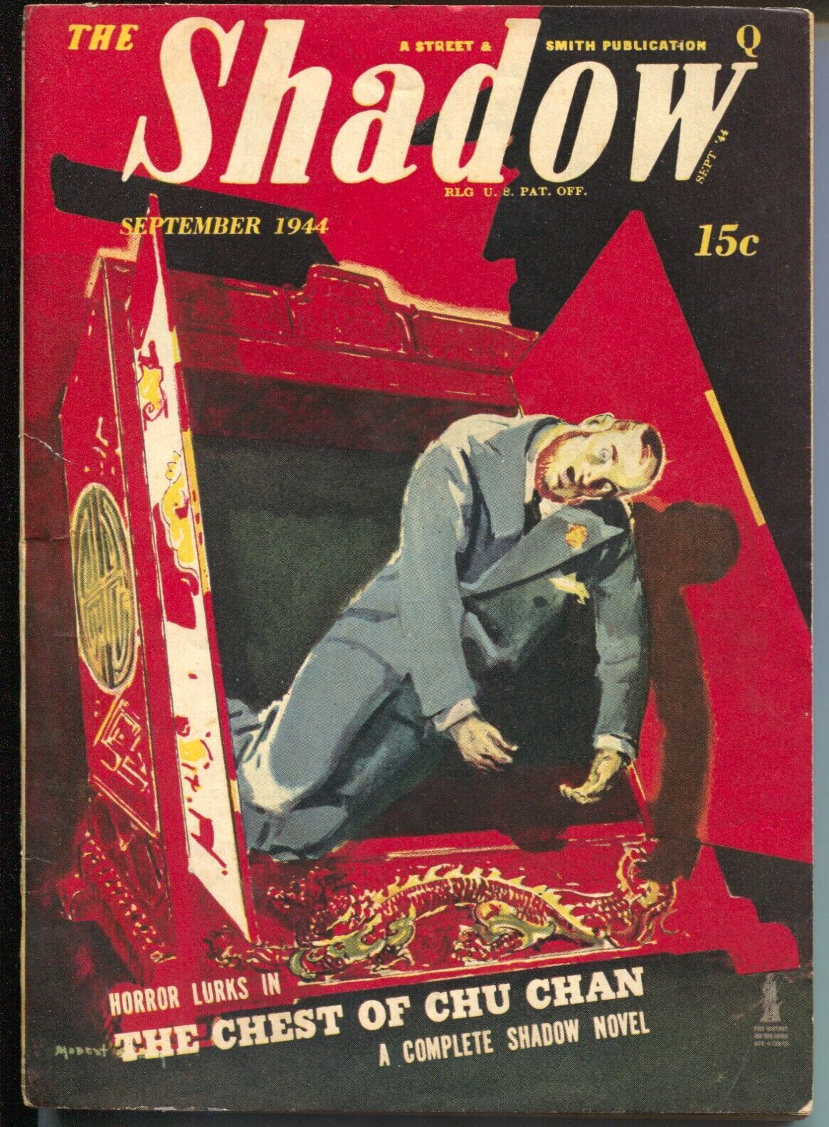 PULP: The Shadow 9/1944-Crest Of Chu Chan-hero pulp-Maxwell Grant-FN ...