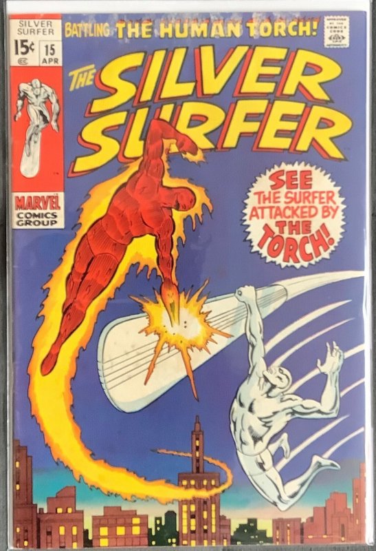 The Silver Surfer #15 (1970) FN | Comic Books - Bronze Age, Marvel ...