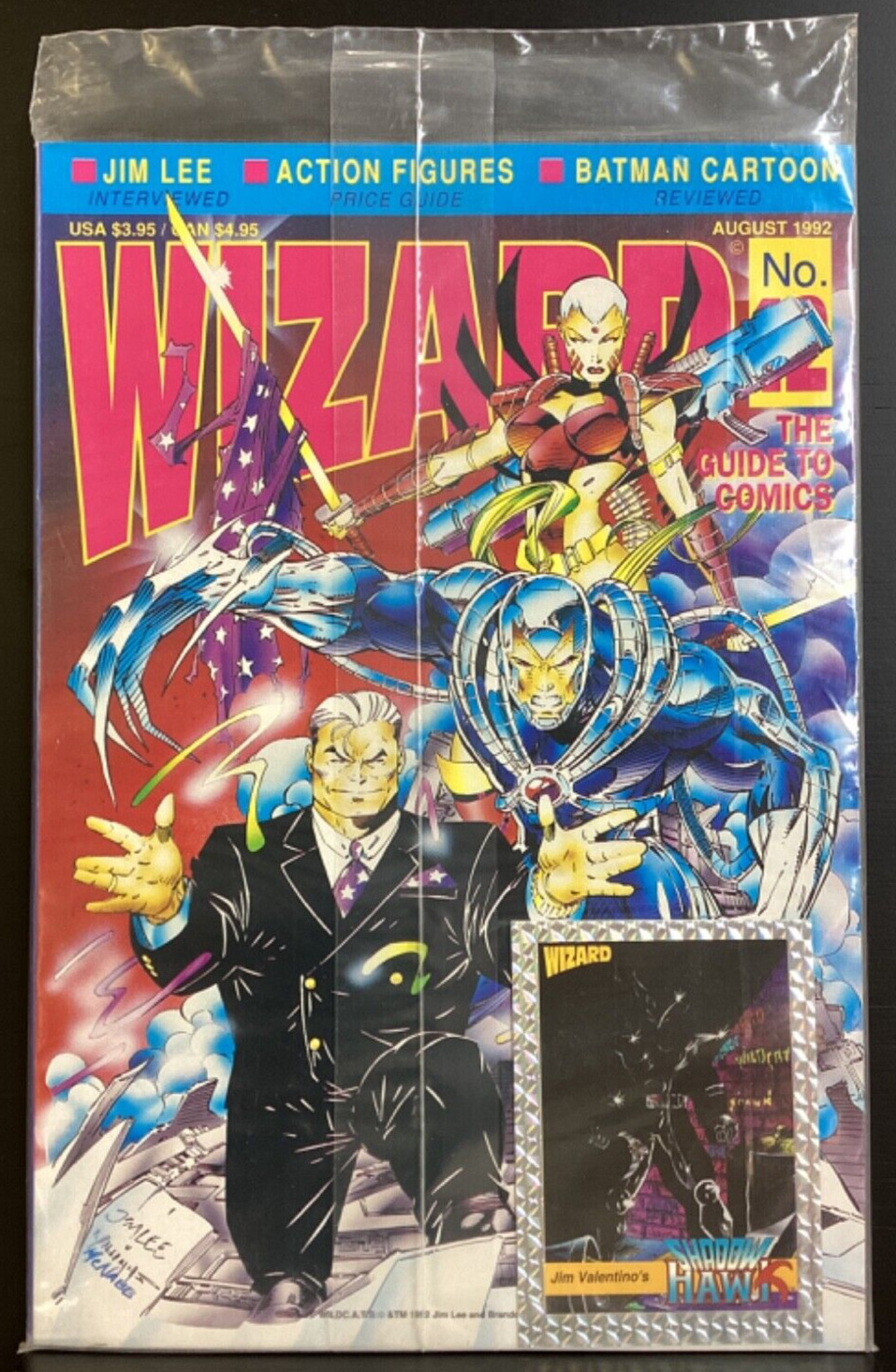 Wizard Magazine #12 WildC.A.T.s, Jim Lee, Jim Valentino POLYBAGGED ...