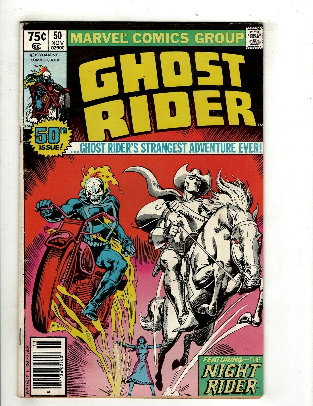 Ghost Rider # 50 VF Marvel Comic Book Son Of Satan Western Cowboy JU2 ...