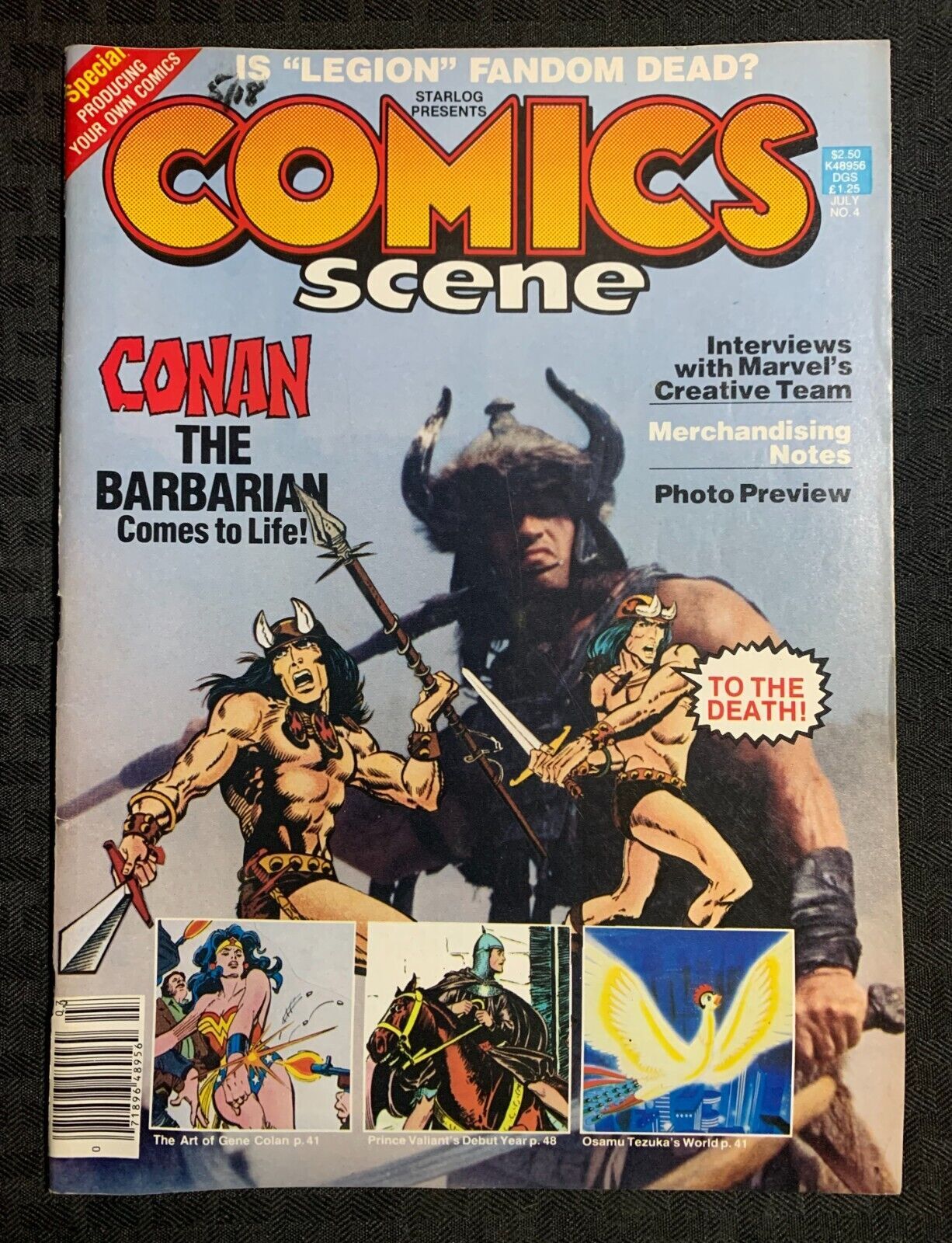 1982 COMICS SCENE Starlog Magazine #4 FN+ 6.5 Conan Wonder Woman Price ... 1982 COMICS SCENE Starlog Magazine #4 FN+ 6.5 Conan Wonder Woman Price ...