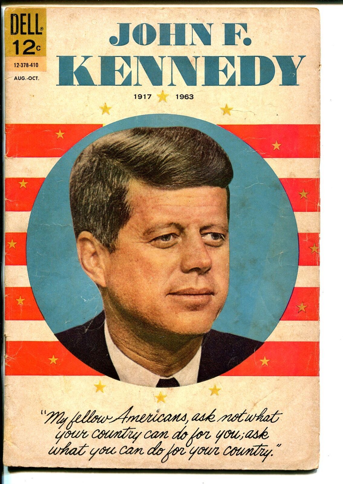 John F Kennedy 1964-Dell-JFK-origin-famous US President-VG | Comic ...