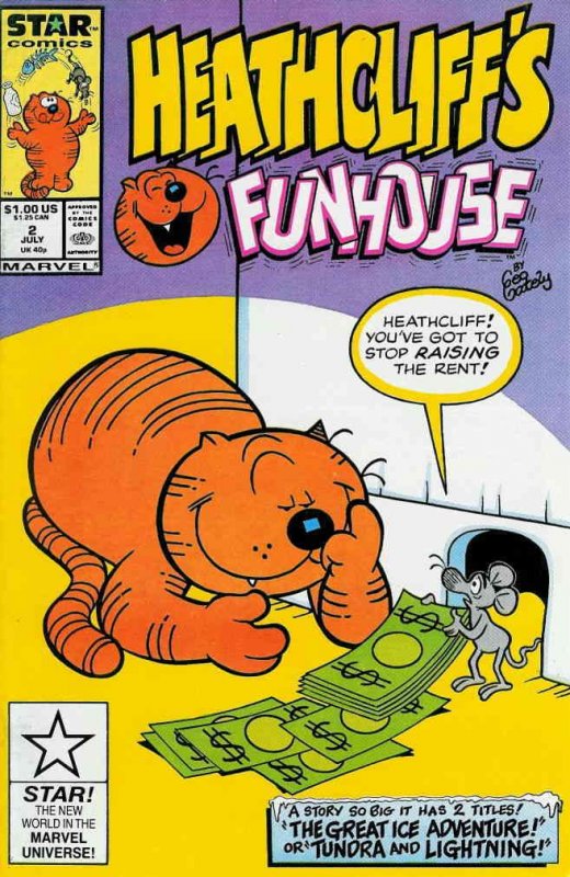 Heathcliff's Funhouse #2 GD ; Marvel/Star | low grade comic | Comic ...