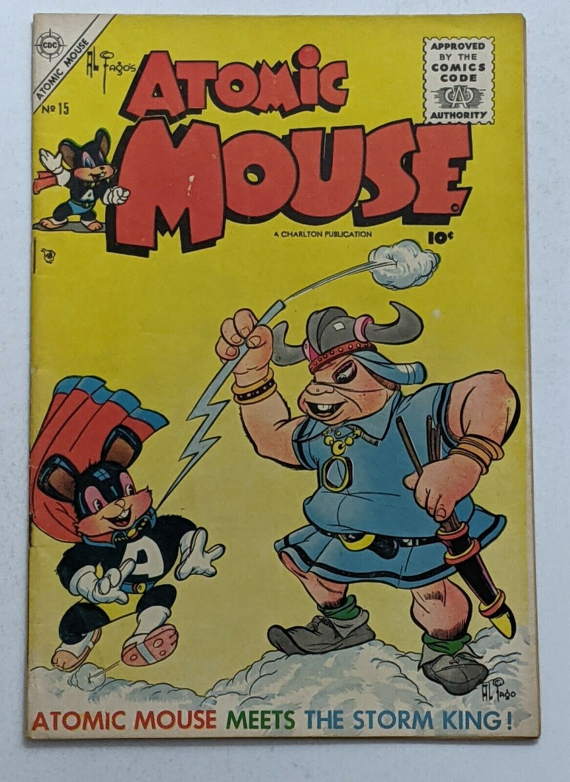 Atomic Mouse #15 (Aug 1955, Charlton) VG+ 4.5 Al Fago cover and art ...