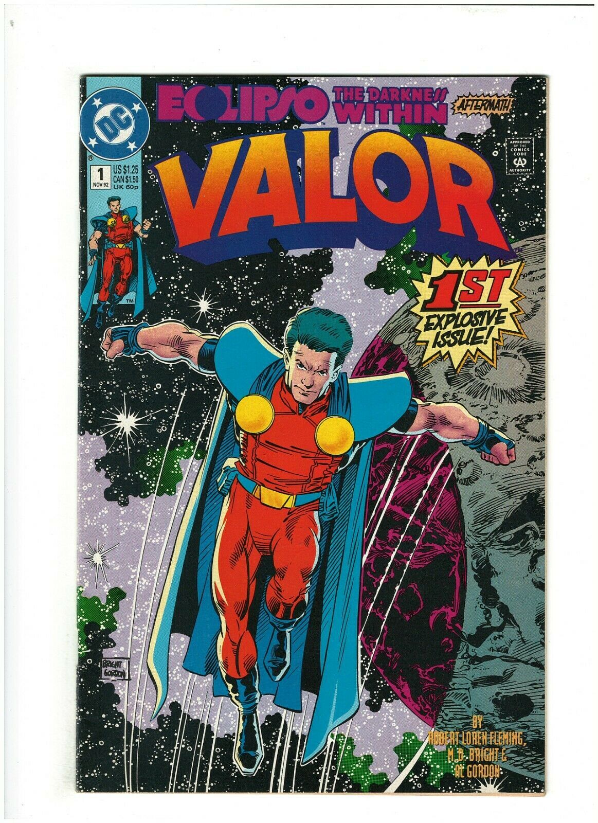 Valor #1 VF 8.0 DC Comics 1992 Eclipso Darkness Within Aftermath ...