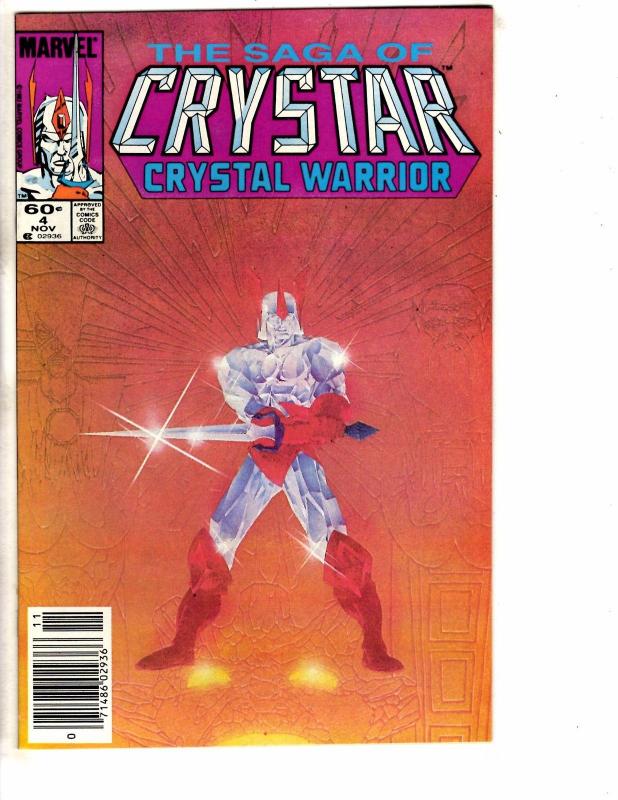 Lot Of 7 Saga Of Crystar Crystal Warrior Marvel Comic Books # 1 2 3 4 5 ...
