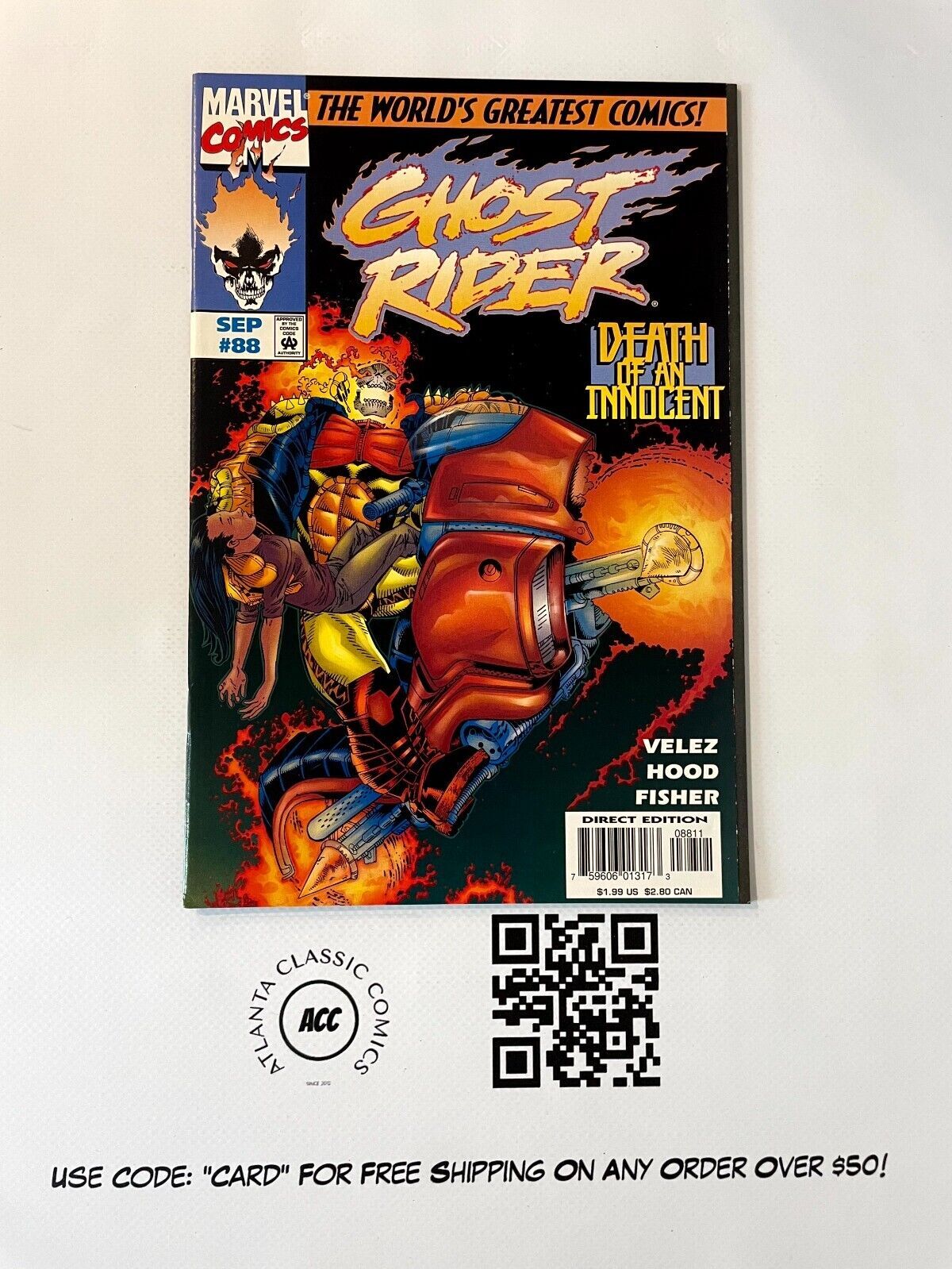 Ghost Rider # 88 NM Marvel Comic Book Devil Dinosaur Howard The Duck 23 ...