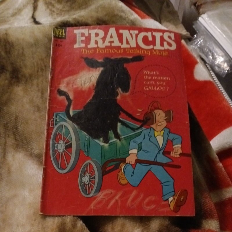 1953 Francis The Famous Talking Mule: Dell Comic Book #465-Four Color ...
