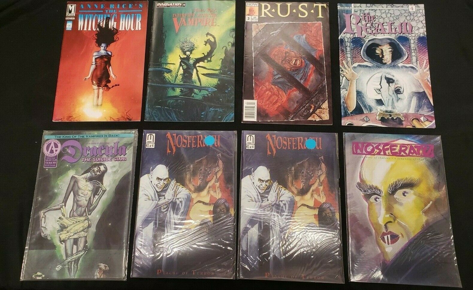 Misc Vampire Comics 8pc (Fn) Nosferatu, Dracula, Anne Rice, Rust 1989 ...