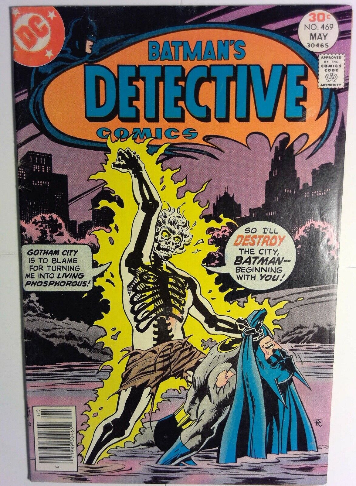 Detective Comics # 469 7.5 VF- 1977 DC Comic Book Batman Joker Catwoman ...