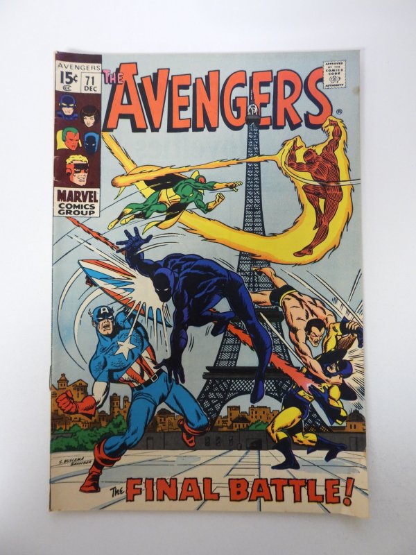 The Avengers #71 (1969) 1st appearance of The Invaders VG+ "moisture ...