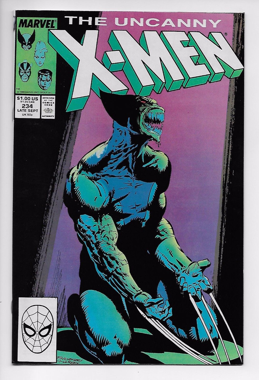 Uncanny X-Men #234 1st App of Madelyne Pryor as Goblin Queen (Marvel ...