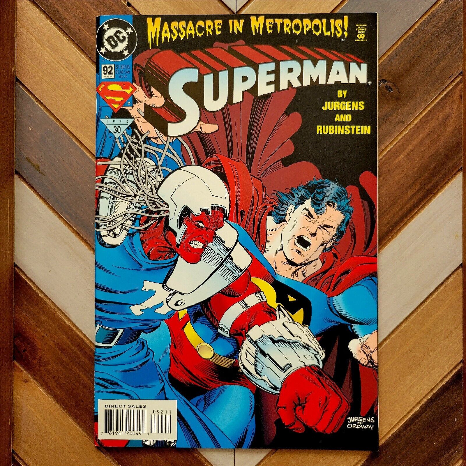 SUPERMAN #92 (DC 1994) HIGH GRADE "MASSACRE in Metropolis!" (Dan Jurgens) | Comic Books - Modern ...