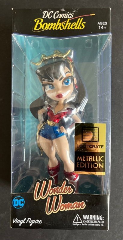 DC Comics Loot Crate Exclusive Bombshells Metallic Wonder Woman Vinyl ...