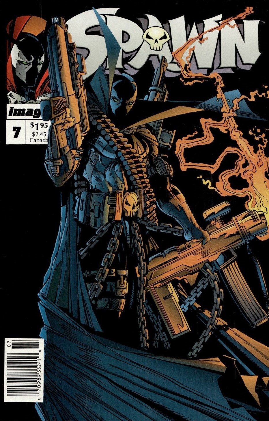 Spawn #7 (Newsstand) FN ; Image | Todd McFarlane With Spawnmobile ...