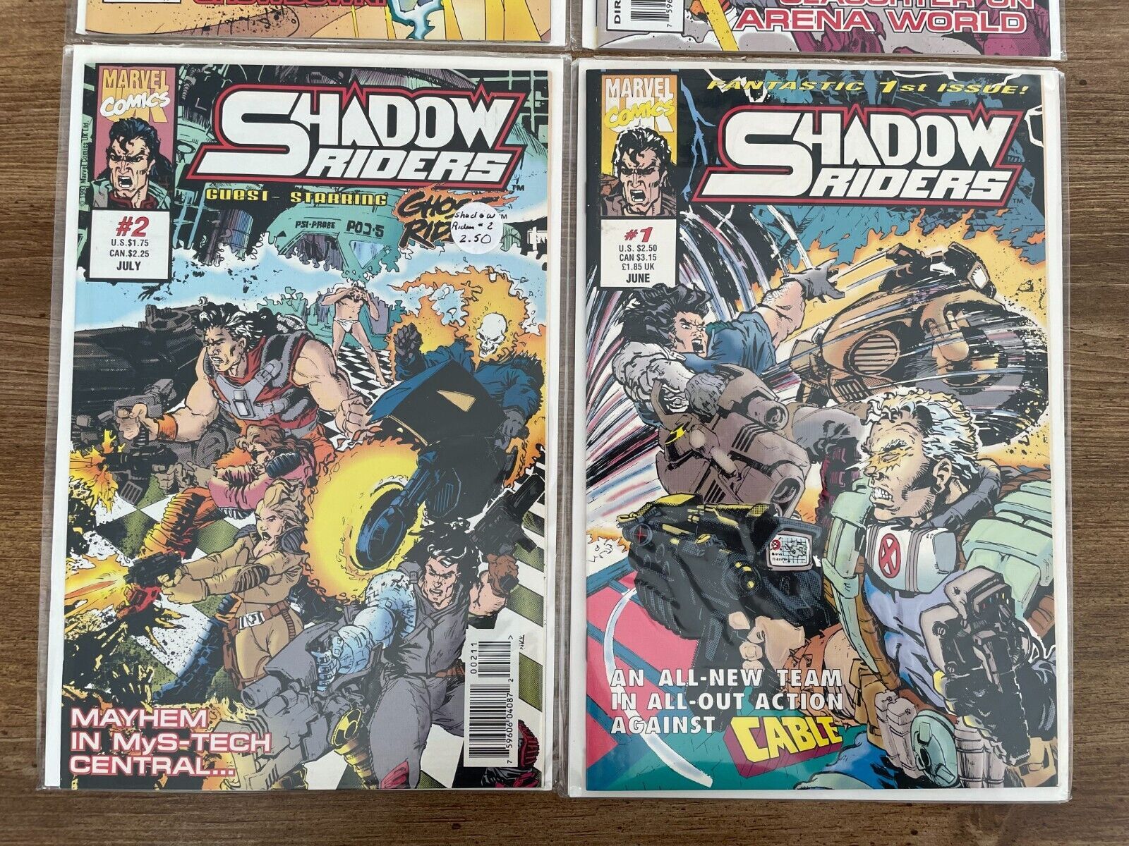 Lot Of 4 Shadow Riders Marvel UK Comics Comic Books # 1 2 3 4 NM Spider ...