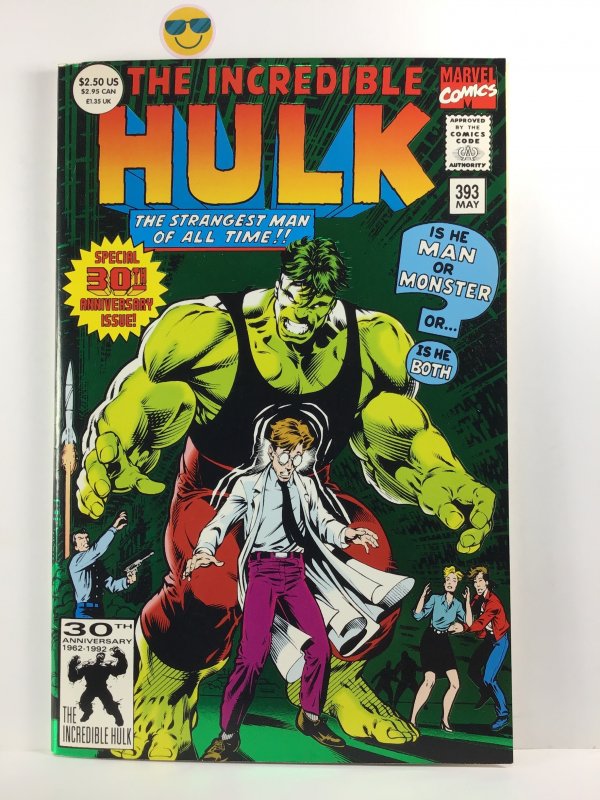 The Incredible Hulk #393 (1992)Key green foil cover original hulk ...