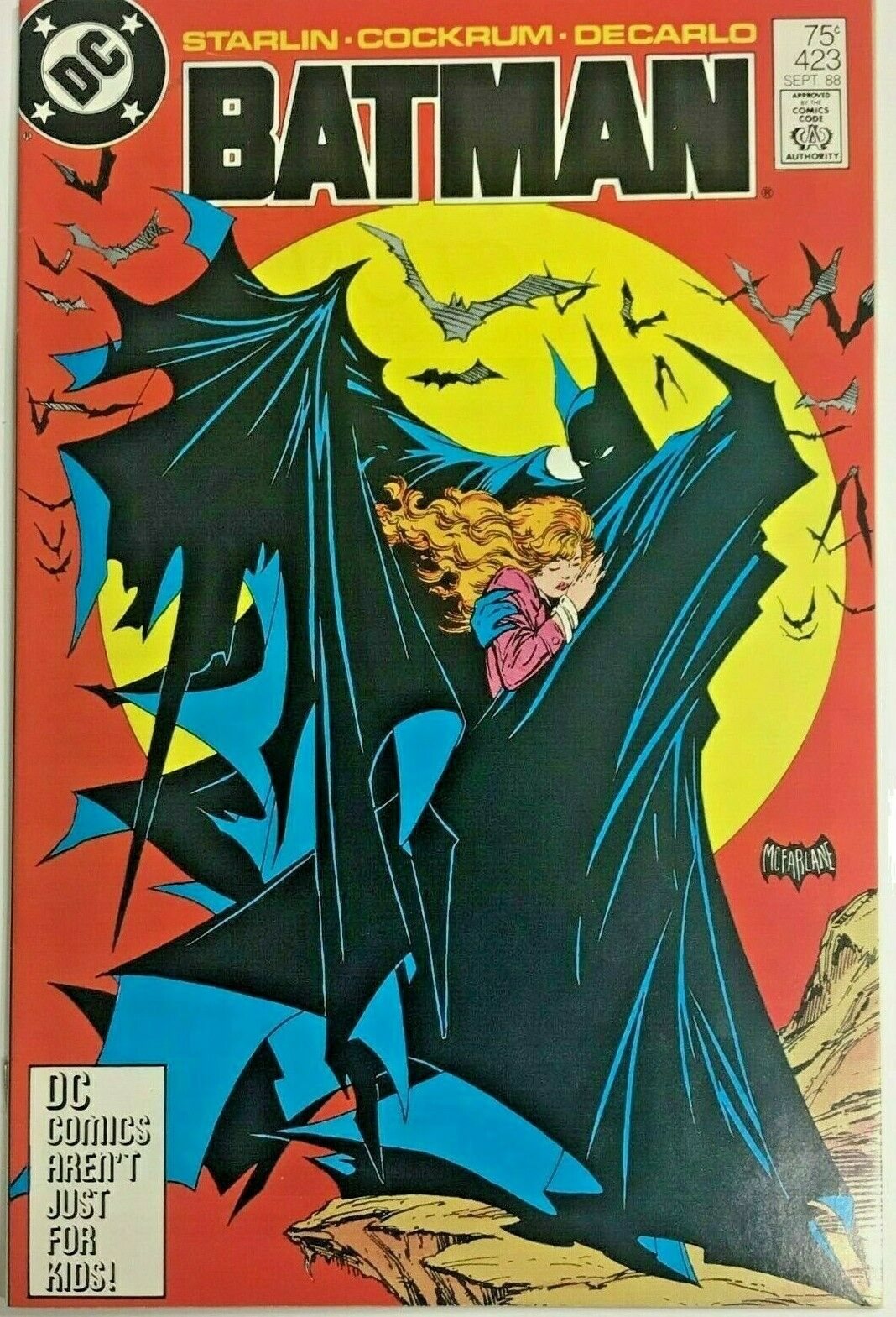 Batman#423 VF/NM 1988 Classic Todd Mcfarlane Cover DC Comics | Comic ...