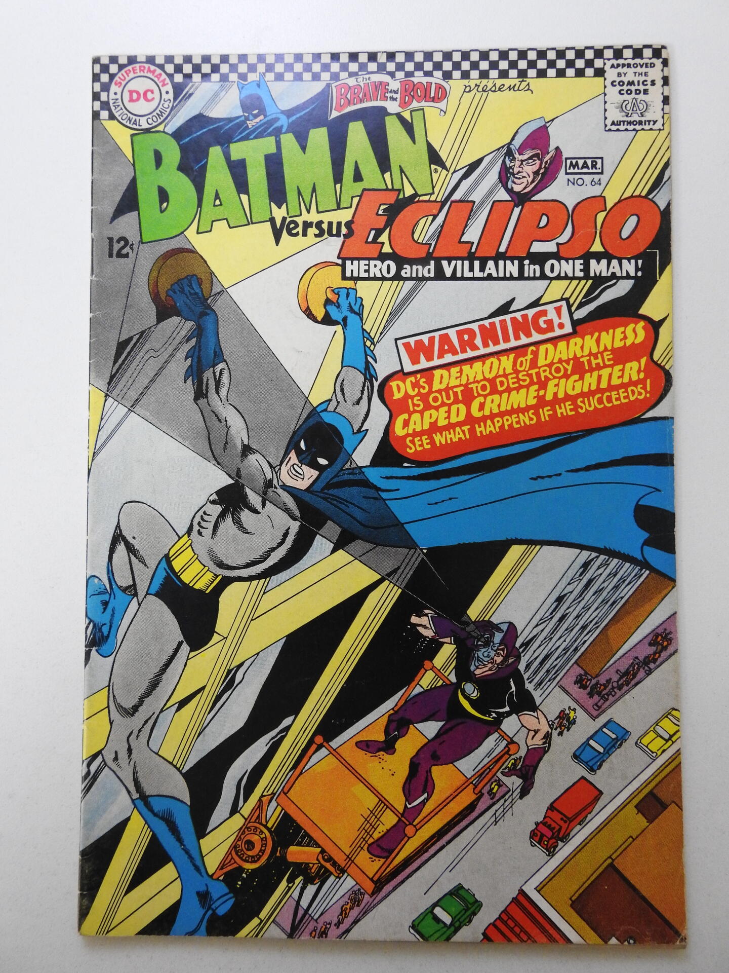 The Brave and the Bold #64 (1966) Batman and Eclipso! Sharp VG/Fine ...