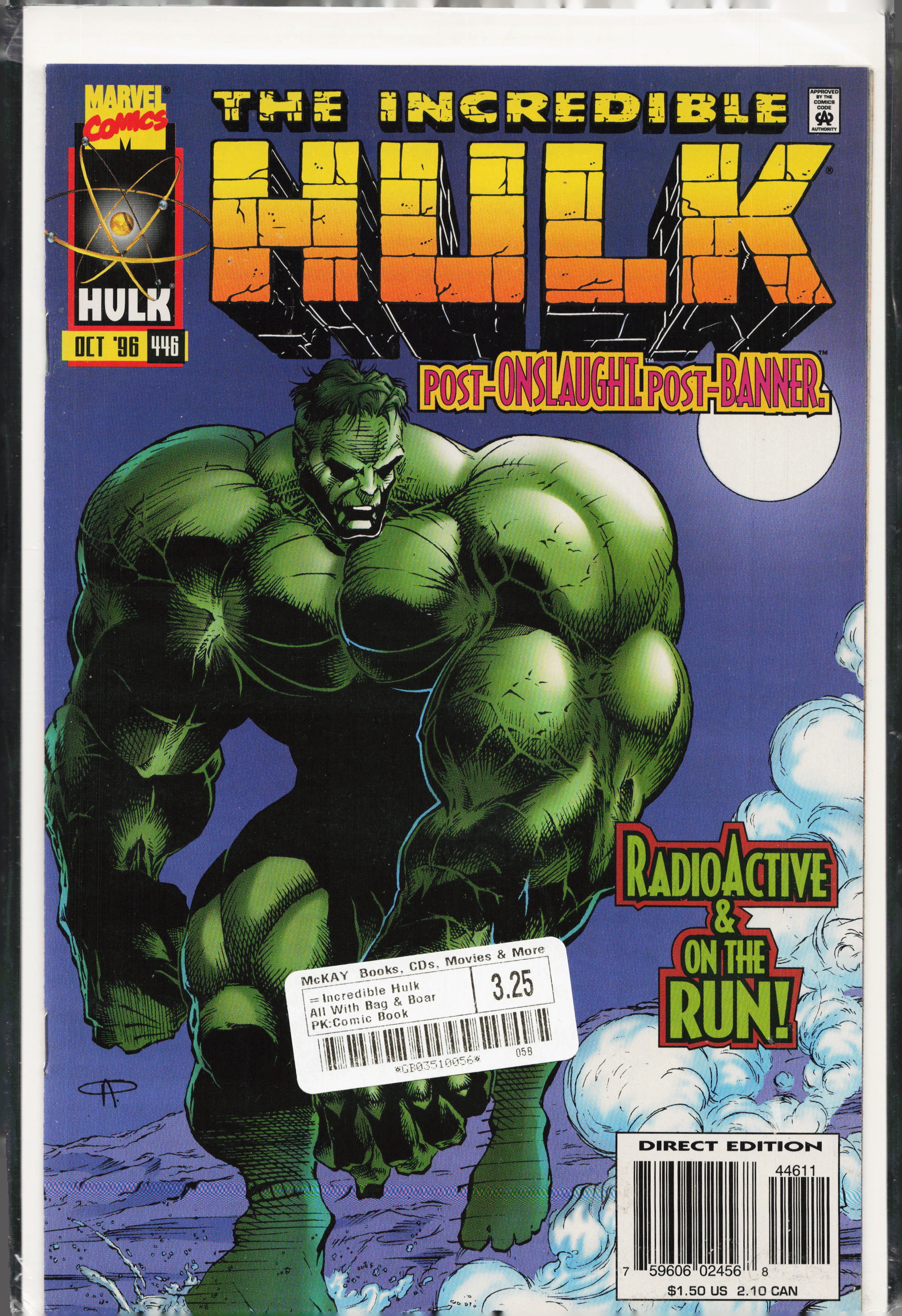 The Incredible Hulk #446 Direct Edition (1996) Hulk | Comic Books ...