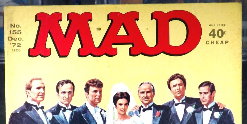 MAD MAGAZINE #155 FN December 1972 EC Comics Vinatge The Godfather ...