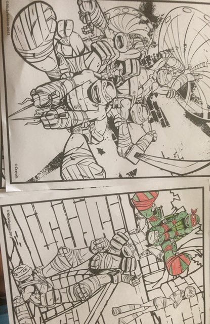 12(2sided)TMNT 2013 coloring pages- one page colored | Comic ...