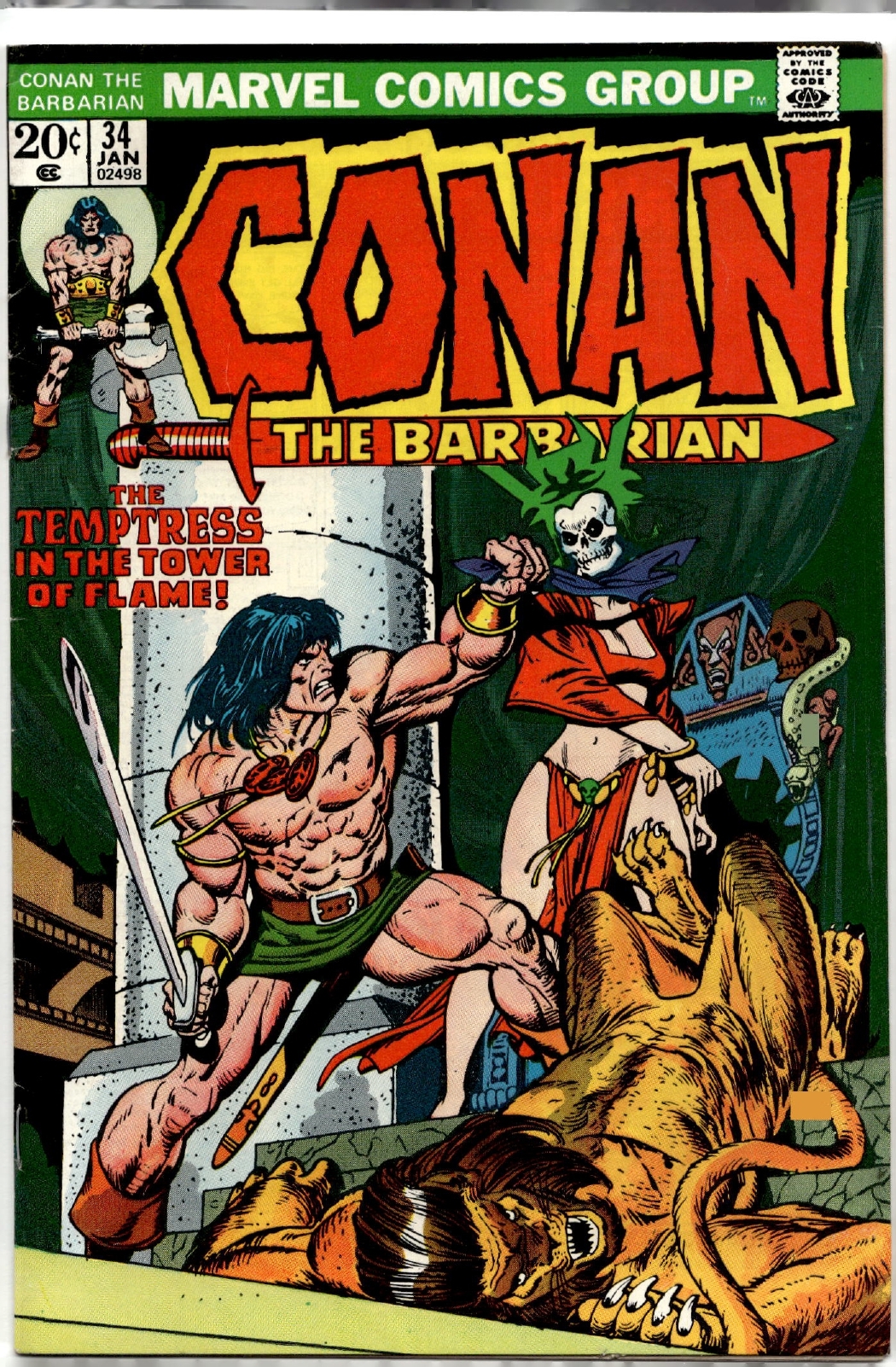 Conan the Barbarian #34 (1974) Conan | Comic Books - Bronze Age, Marvel ...