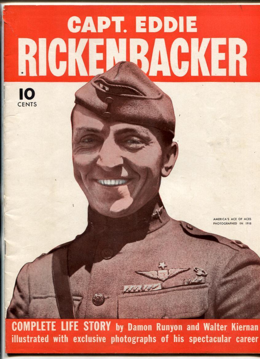 Captain Eddie Rickenbacker Magazine 1942-Complete Life Story Dell ...
