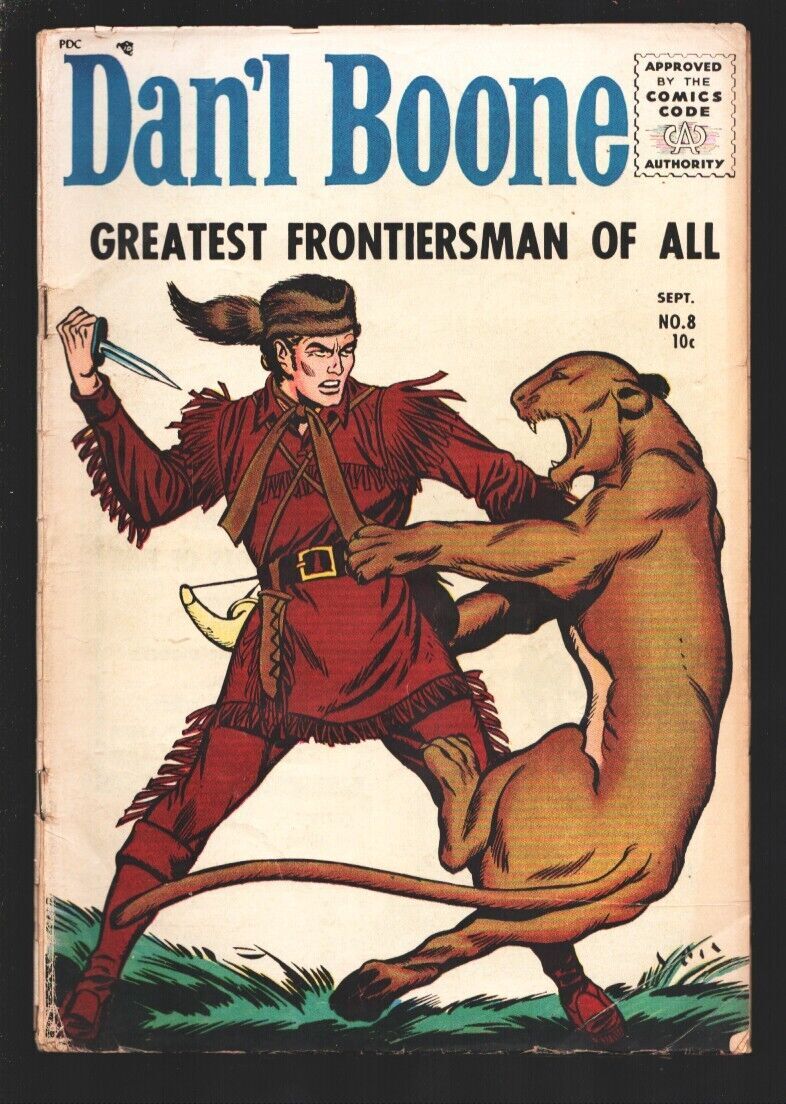 Dan'l Boone #8 1957-Sussex-final issue-Indian stories-Jolly Jim Dandy ...