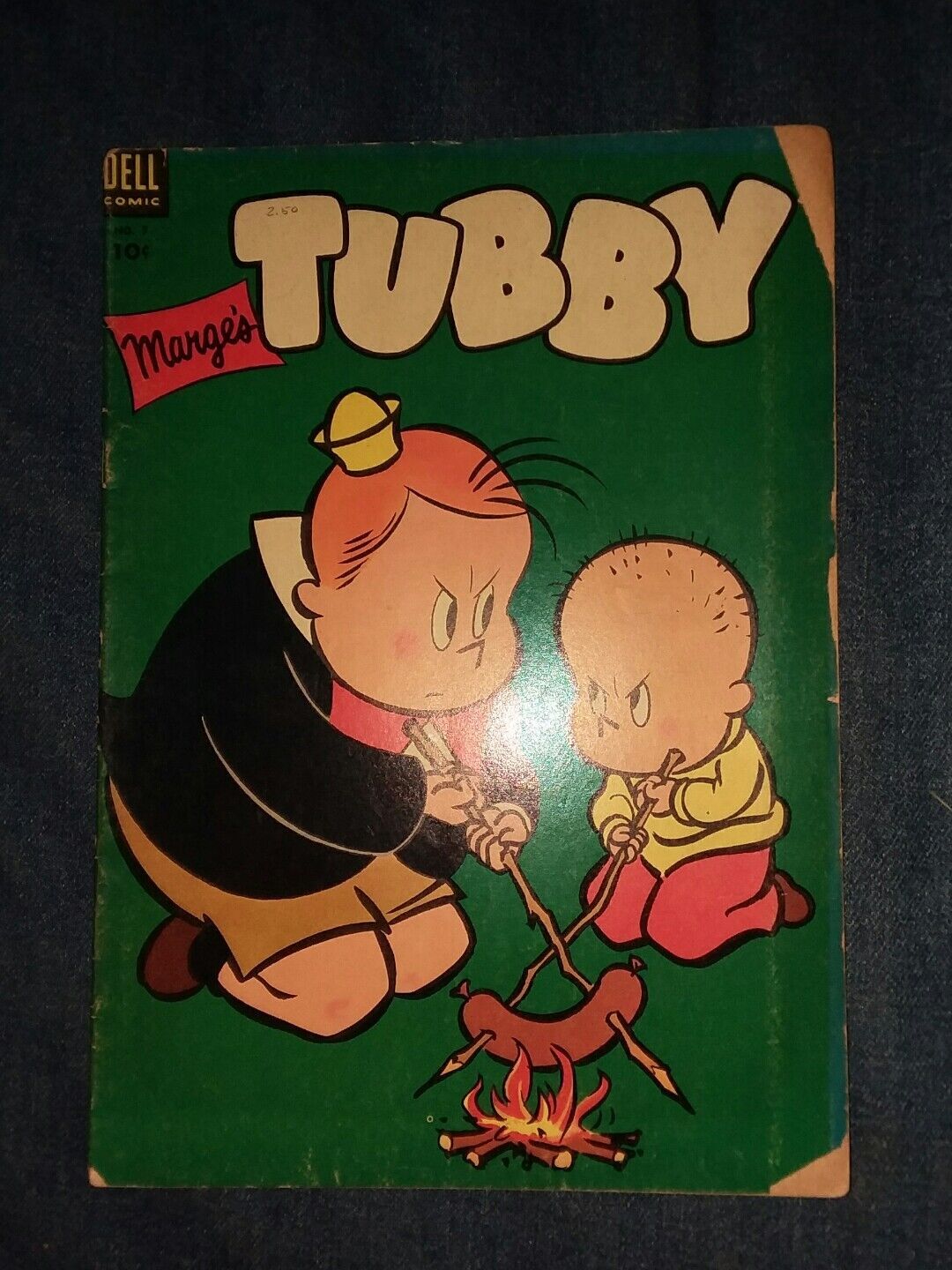 marge's tubby 5 42 golden age comics lot run set dell cartoon ...