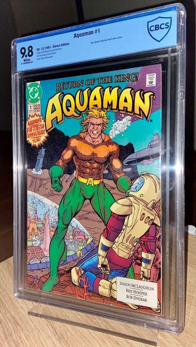 Aquaman #1 - Blue Beetle & Martian Manhunter appearance! CBCS 9.8 - New ...