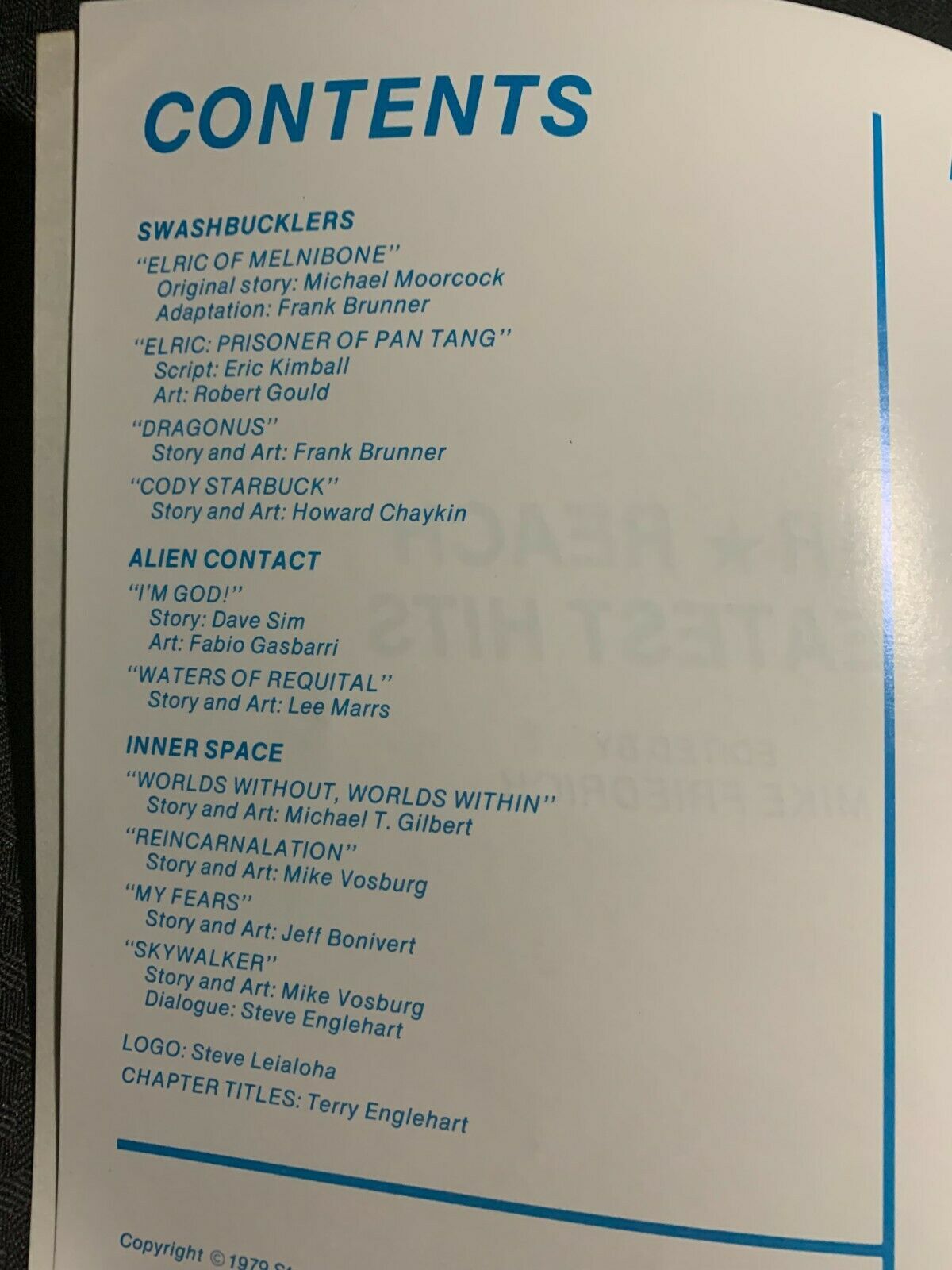 1979 STAR REACH Greatest Hits SC FN 6.0 Elric of Melnibone by Frank ...