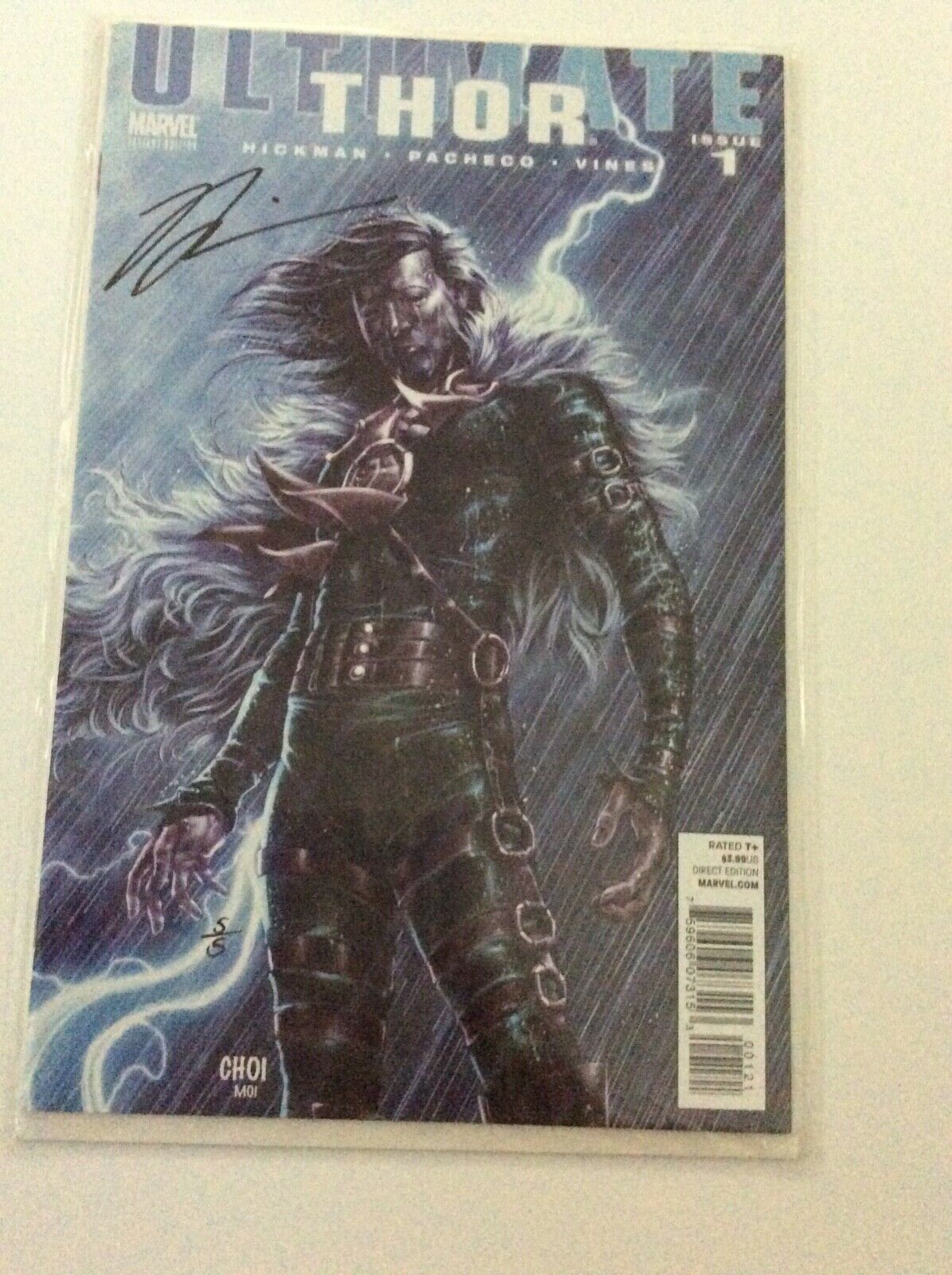 Ultimate Thor #1 1:20 Choi Variant Signed Jonathan Hickman Limited to 5 ...