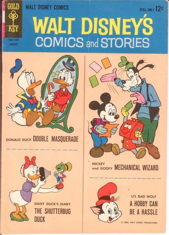 Walt Disneys Comics And Stories 280 Vg Jan 1964 Comics Book Comic