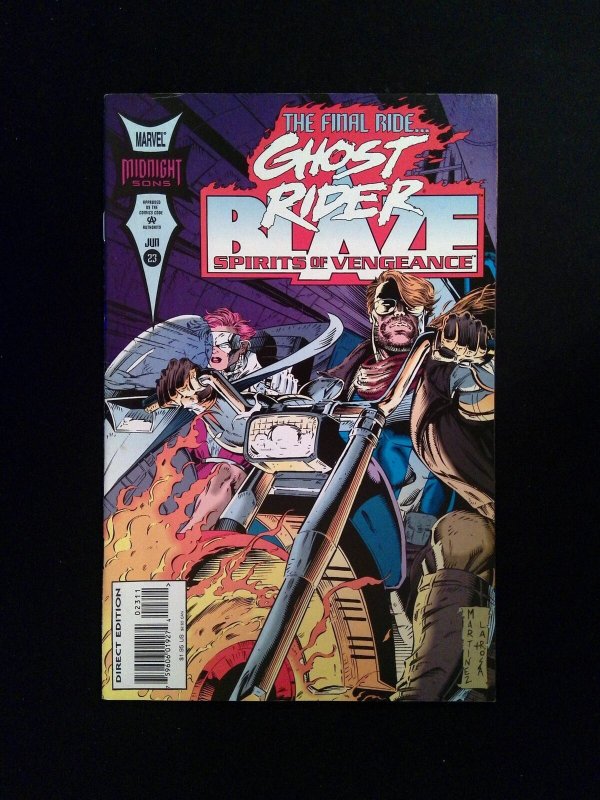 Ghost Rider Blaze Spirits of Vengeance #23 MARVEL Comics 1994 VF+ ...